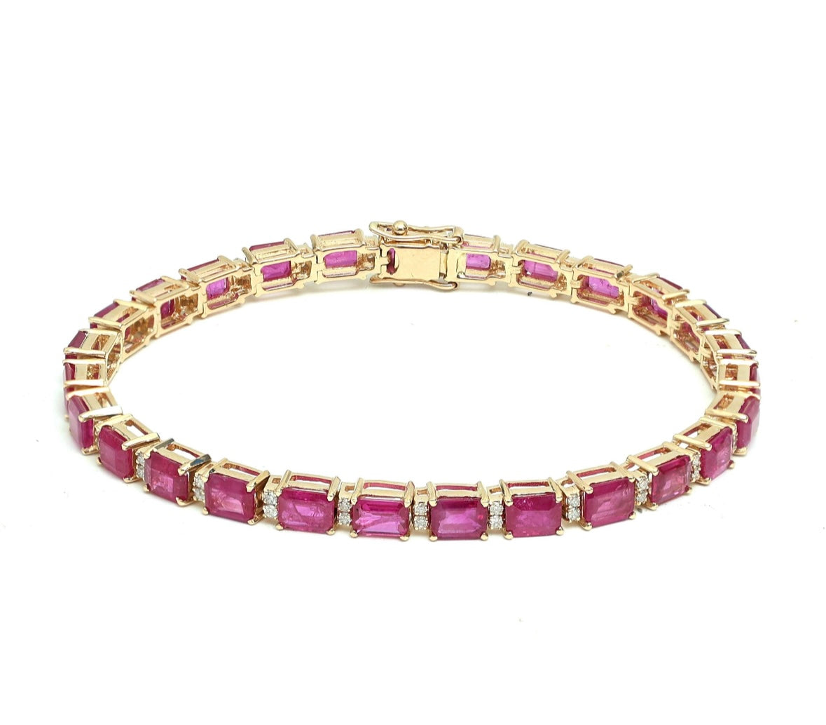 Pulsera De Oro 18K, Rubíes Y Diamantes – Cornelia Atelier